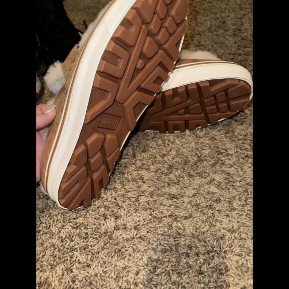 Vans | Shoes | Vans Style 53 Cozy Mule Dx Shearling Chipmunk Slipon ...